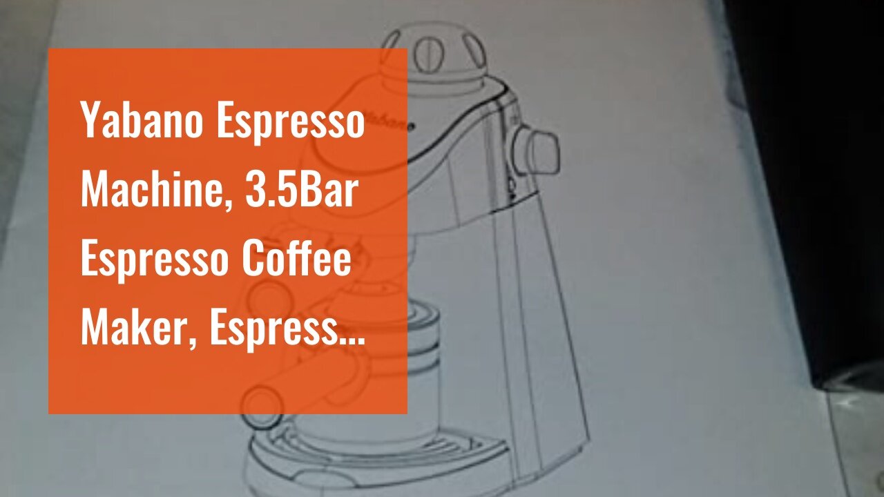 Yabano Espresso Machine, 3.5Bar Espresso Coffee Maker, Espresso and ...