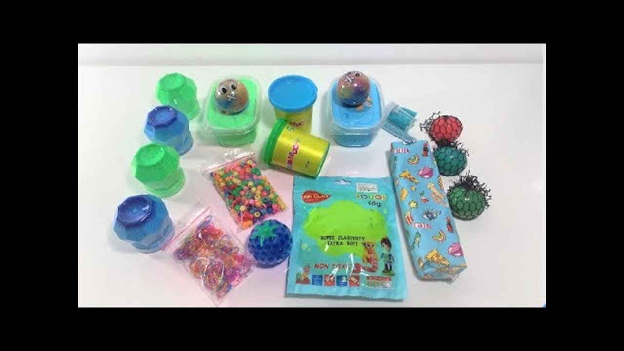 Mixing Play Doh Into Slime | Mixing Creative Slime | Relaxing ...