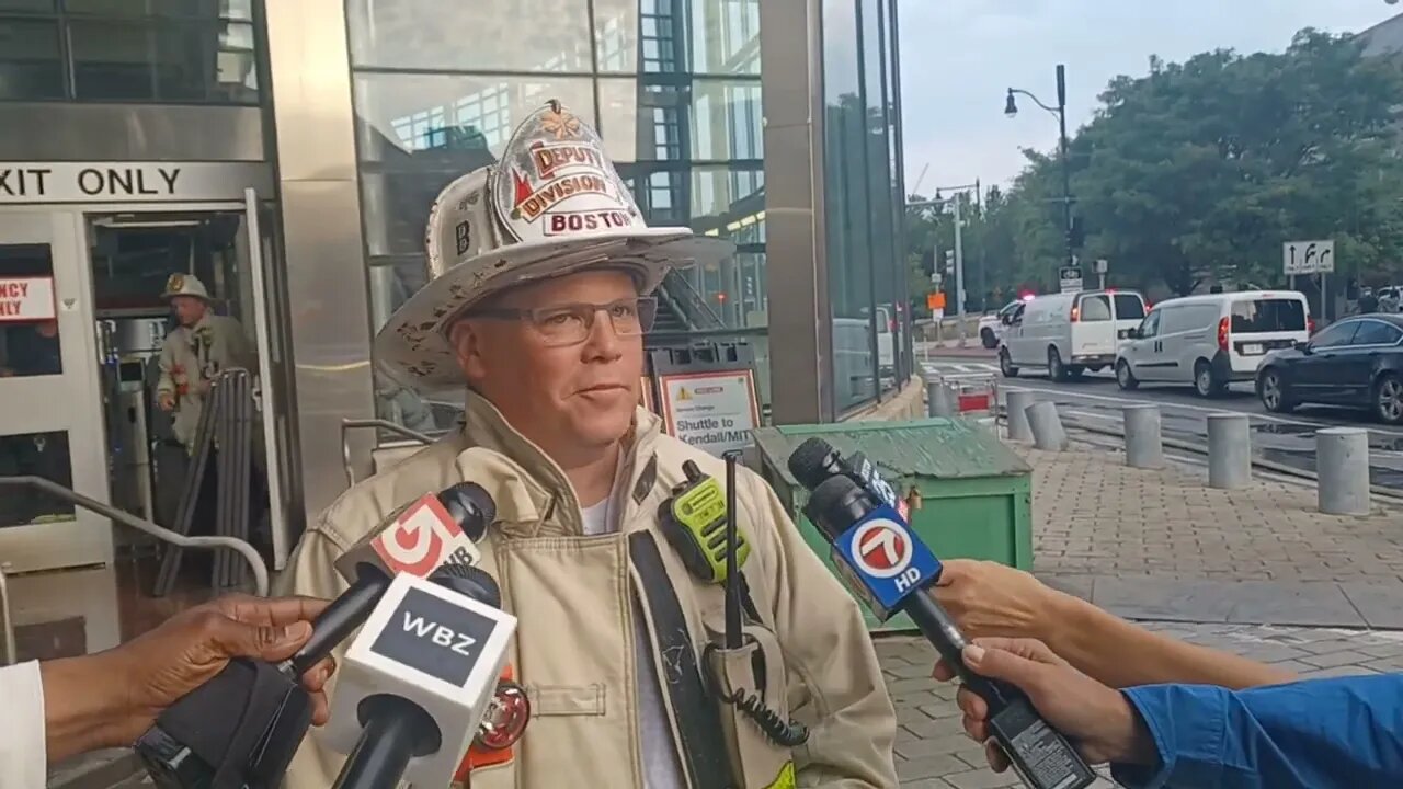 Boston fire department respond to early-morning train fire at Charles ...