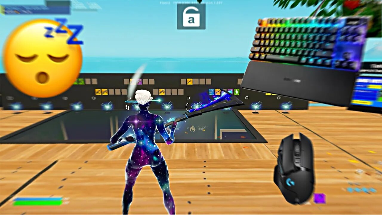 🤩 ASMR Fortnite Sleep 💤 1v1 Realistic! 🏆Fortnite Keyboard & Mouse ...