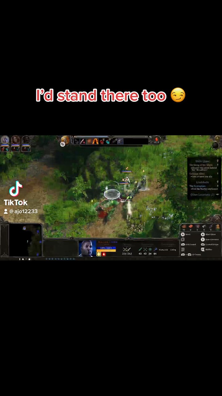 I’d stand there too 😏
