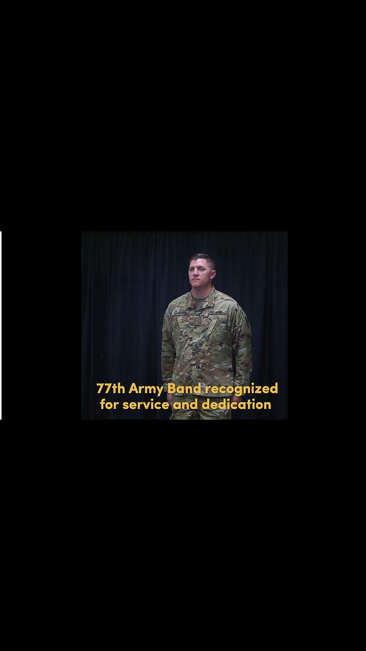 77th Army Band recognized for service and dedication
