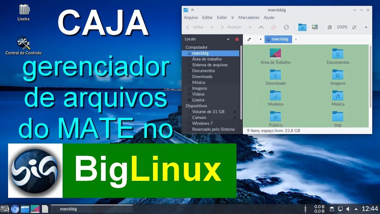 BigLinux - Instalar CAJA gerenciador de arquivos. E criar um atalho no ...
