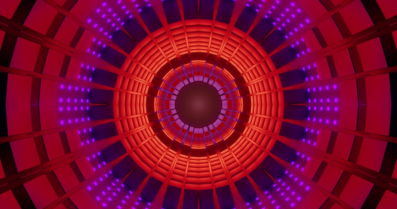 👍 vj loop neon red metallic abstract background [screensaver 4k free]