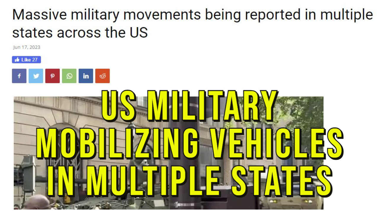 US Military Moving Vehicles In Multiple States At The Same Time - Could ...