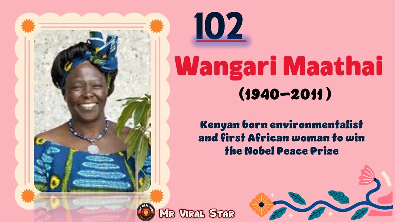 Wangari Maathai (1940–2011)| TOP 150 Women That CHANGED THE WORLD ...