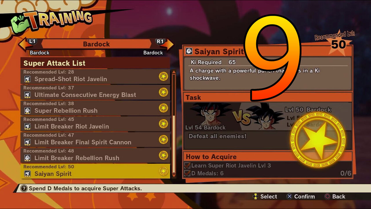 Unlocking All of Bardock's Super Attacks - Bardock Alone Against Fate ...