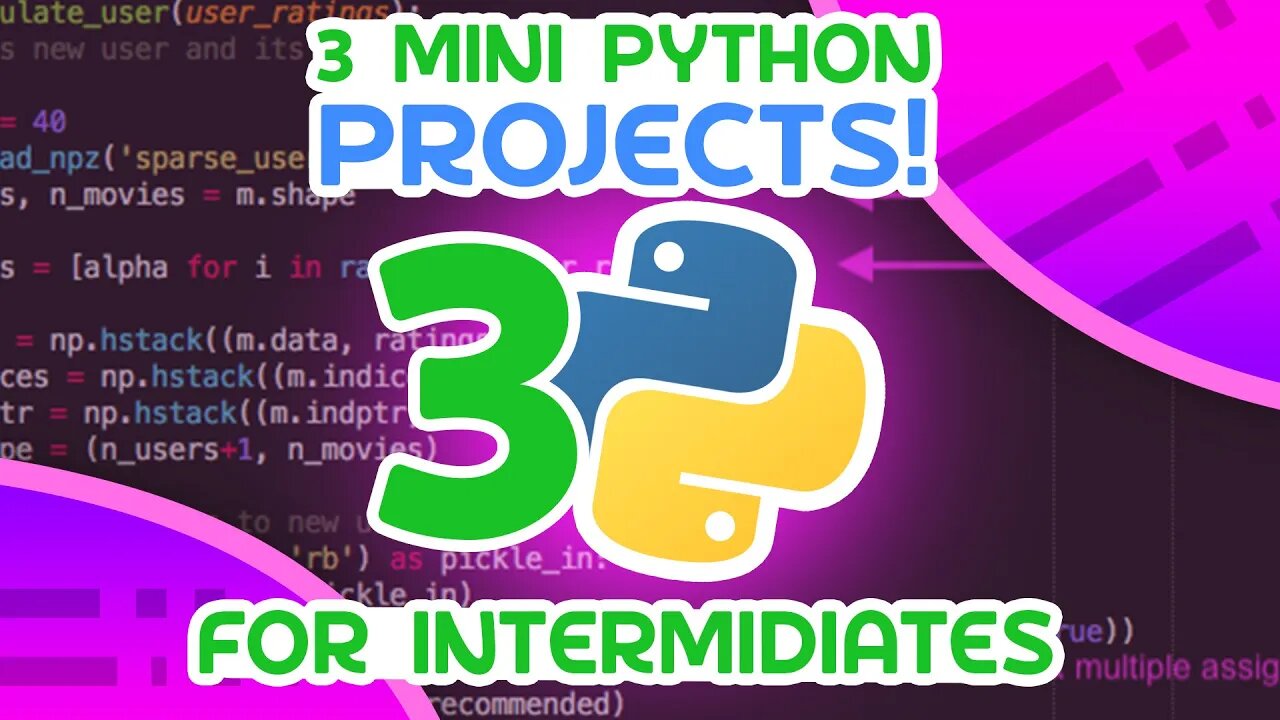 3 Mini Python Projects For Intermediates