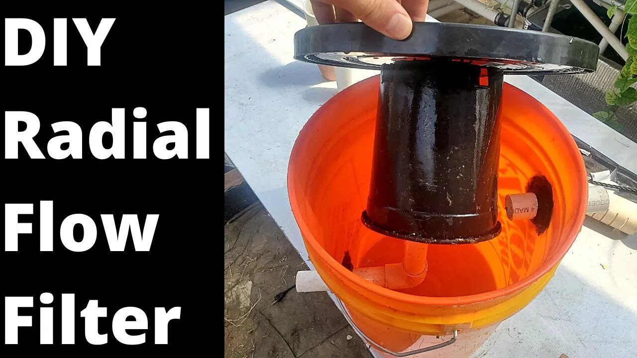 SUPER simple DIY 5 gallon bucket radial flow filter or radial flow ...