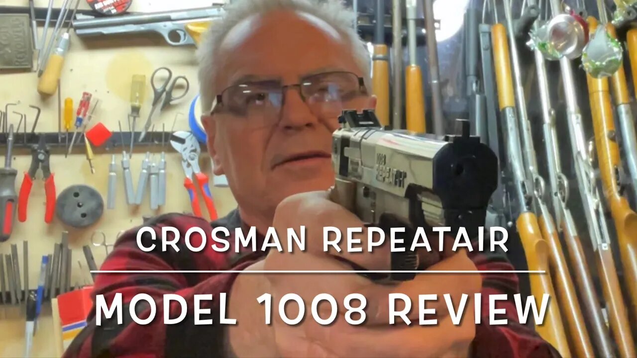 Crosman Repeatair Model 1008 .177 caliber co2 pellet pistol full review ...
