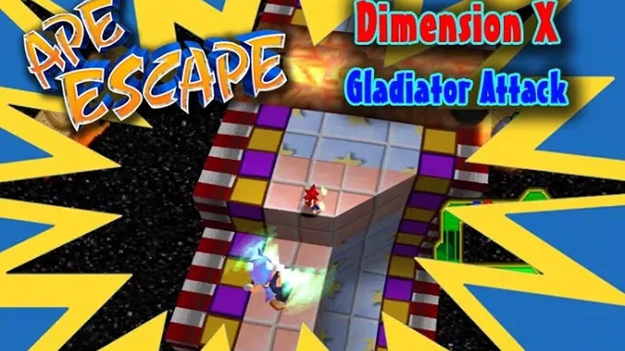 Ape Escape: Dimension X - Gladiator Attack (with commentary) PS1