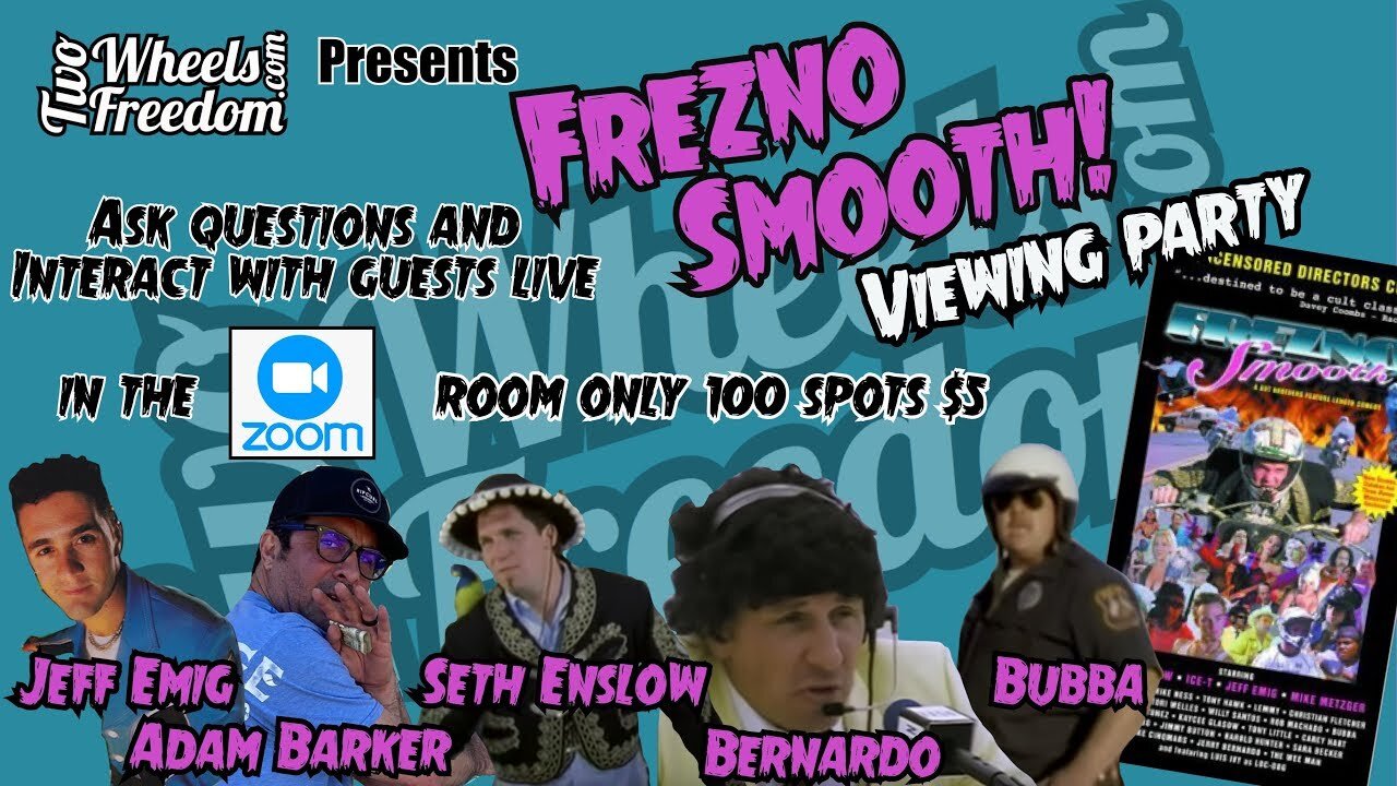 Frezno Smooth Viewing party with Emig, Seth, Bubba, Adam Barker and ...