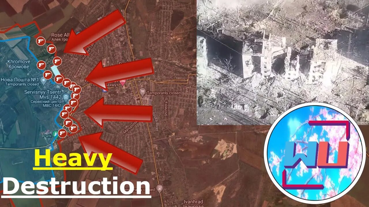 Bakhmut Endgame | Drone Footage Reveals Heavy Destruction | Frontline ...