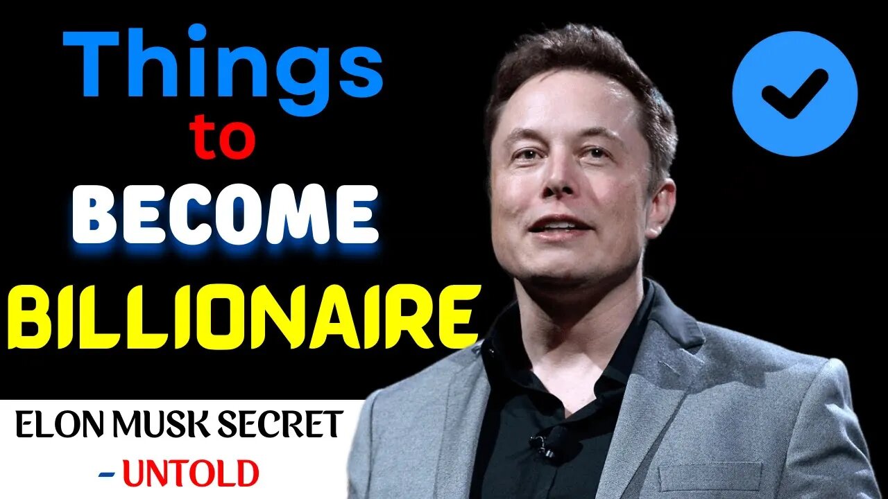 ELON MUSK ~ How I Learnt Things To Become A Billionaire | Elon Musk ...
