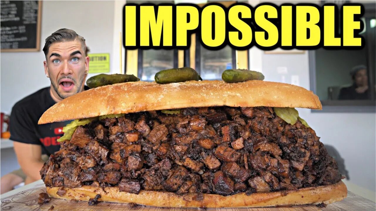 WORLD'S BIGGEST BBQ SANDWICH CHALLENGE (Unbeaten) | The "ULTIMATE TEXAS ...