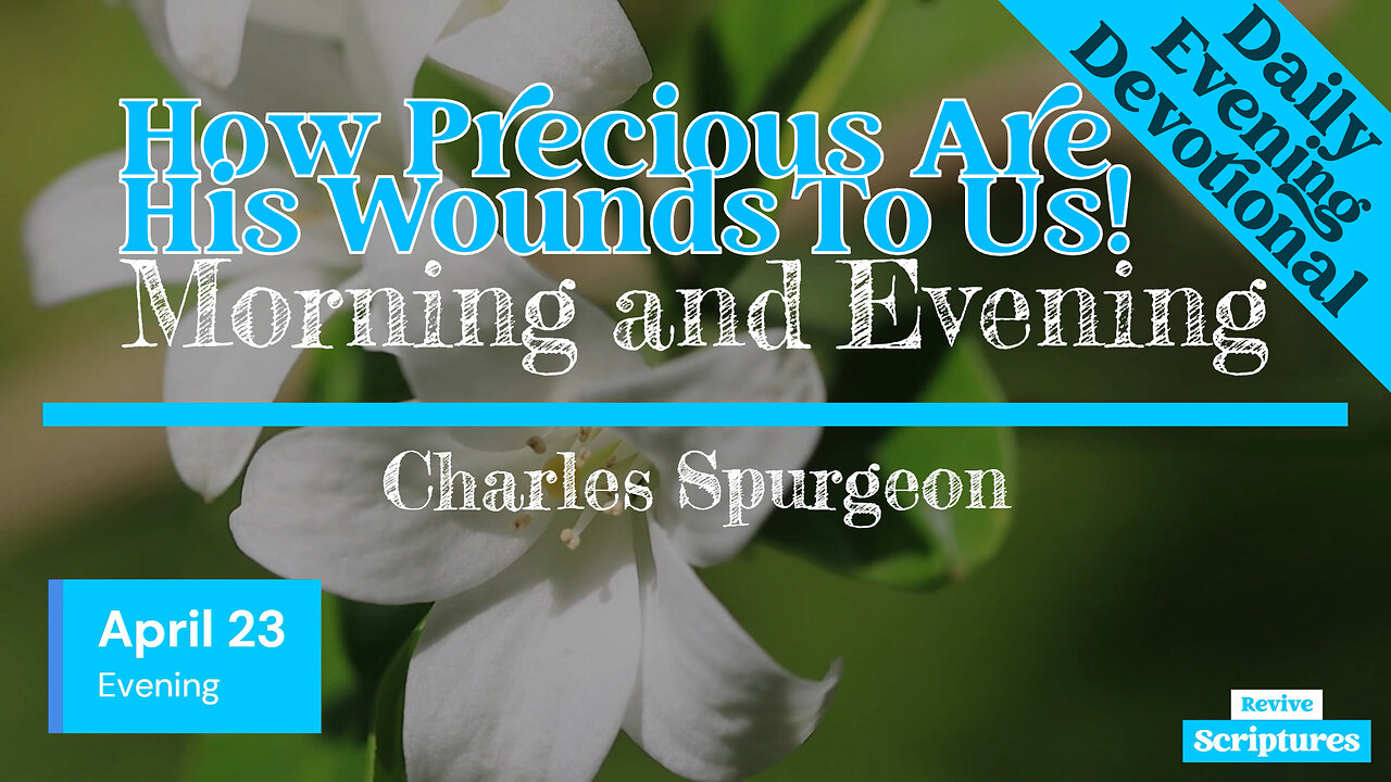 April 23 Evening Devotional | How Precious Are His Wounds To Us ...