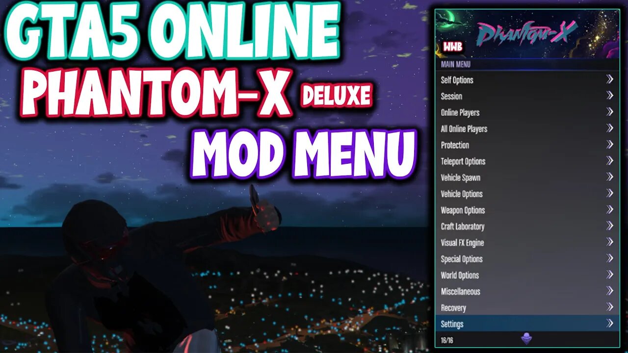 Phantom-X Deluxe Mod Menu (Paid) | GTA 5 [1.67] | BEST FUN MENU & VFX ...