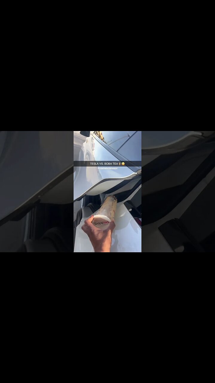 TESLA VS. BOBA TEA!!🧋🤯#shorts