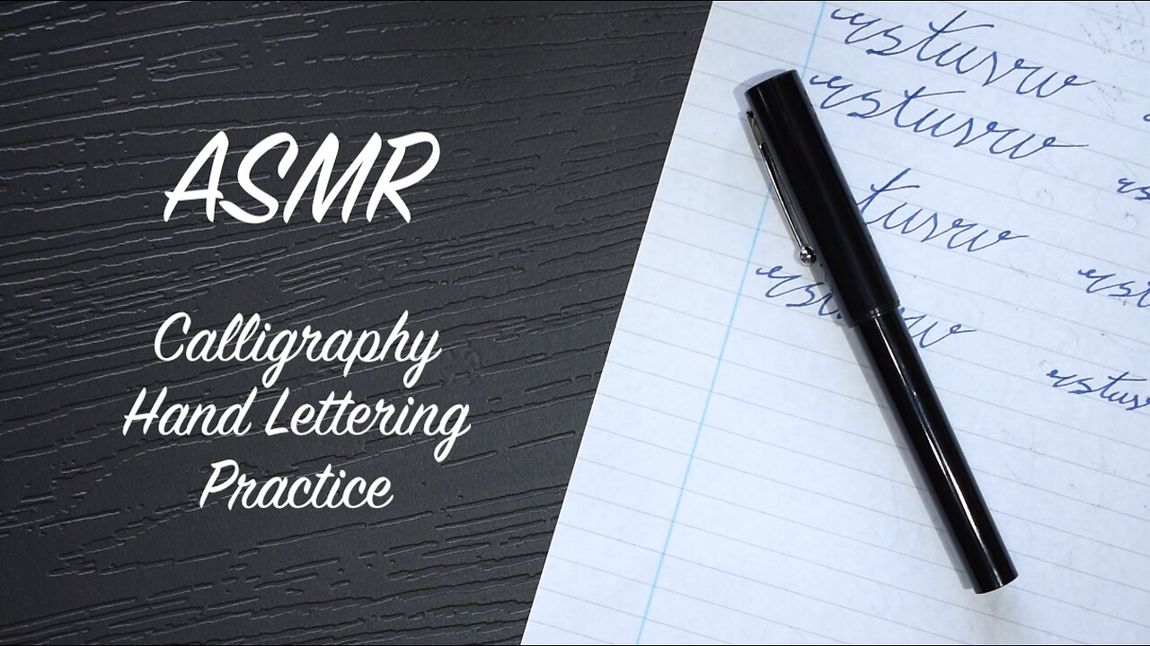 ASMR Calligraphy Practice Hand Lettering | Writing Sounds | Letters R ...