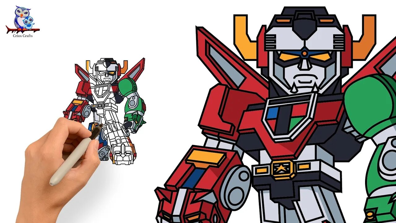 How To Draw Voltron Legendary Defender: Forevermore Tutorial