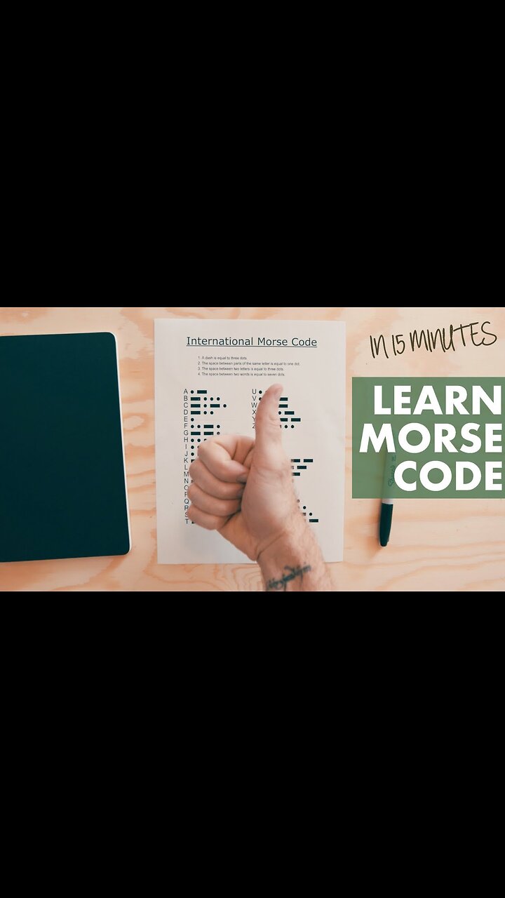 Learn Morse code in one munite
