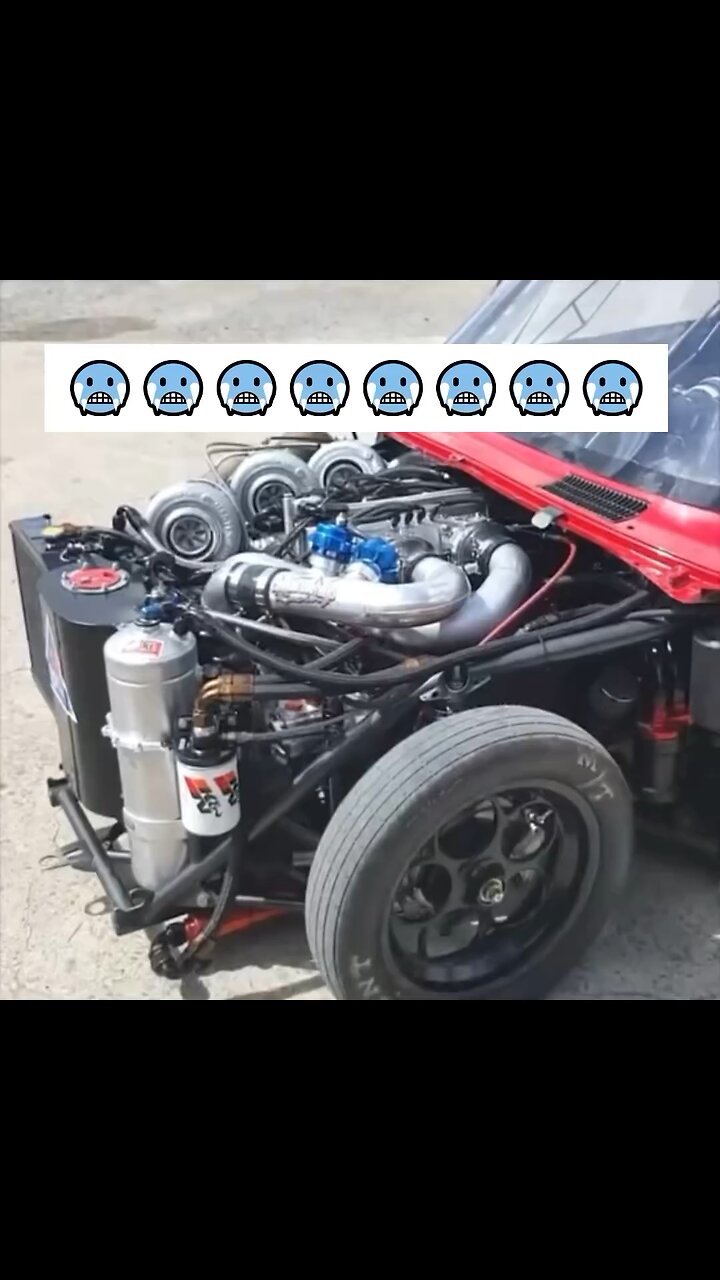 Engine with 4 turbos 🔥