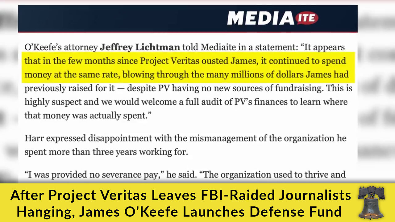 After Project Veritas Leaves FBI-Raided Journalists Hanging, James O ...