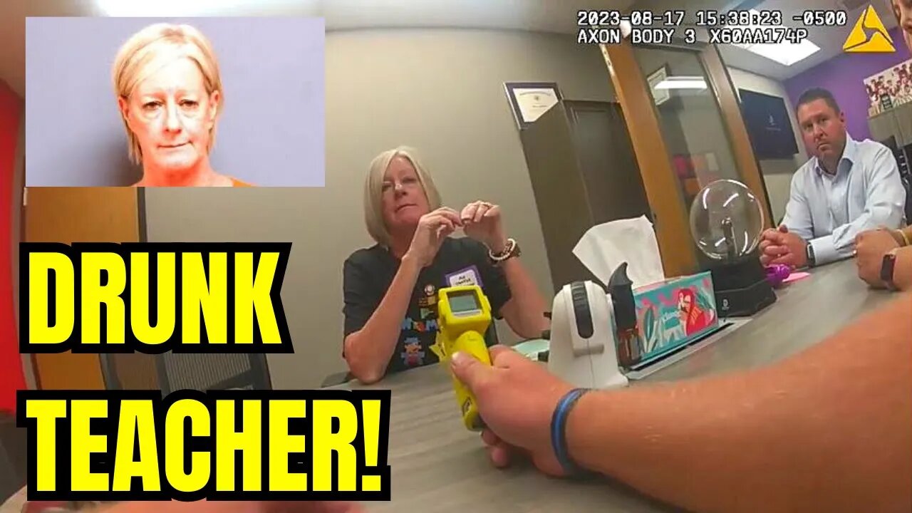 DRUNK Oklahoma Teacher BUSTED! Police Bodycam Goes VIRAL Blowing 3 TIMES LEGAL LIMIT at SCHOOL!