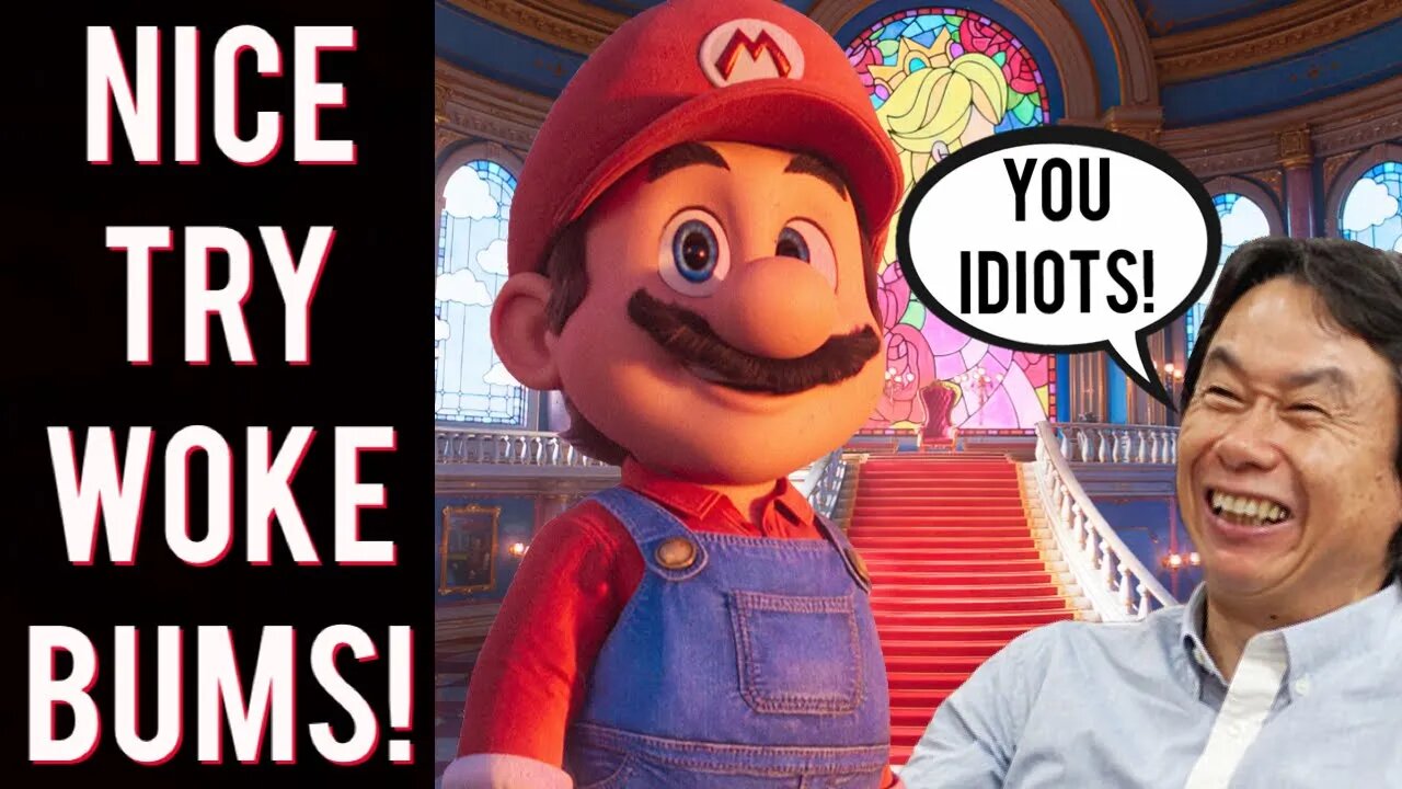 Super Mario Bros creator MOCKS woke Hollywood critics! Says they made ...