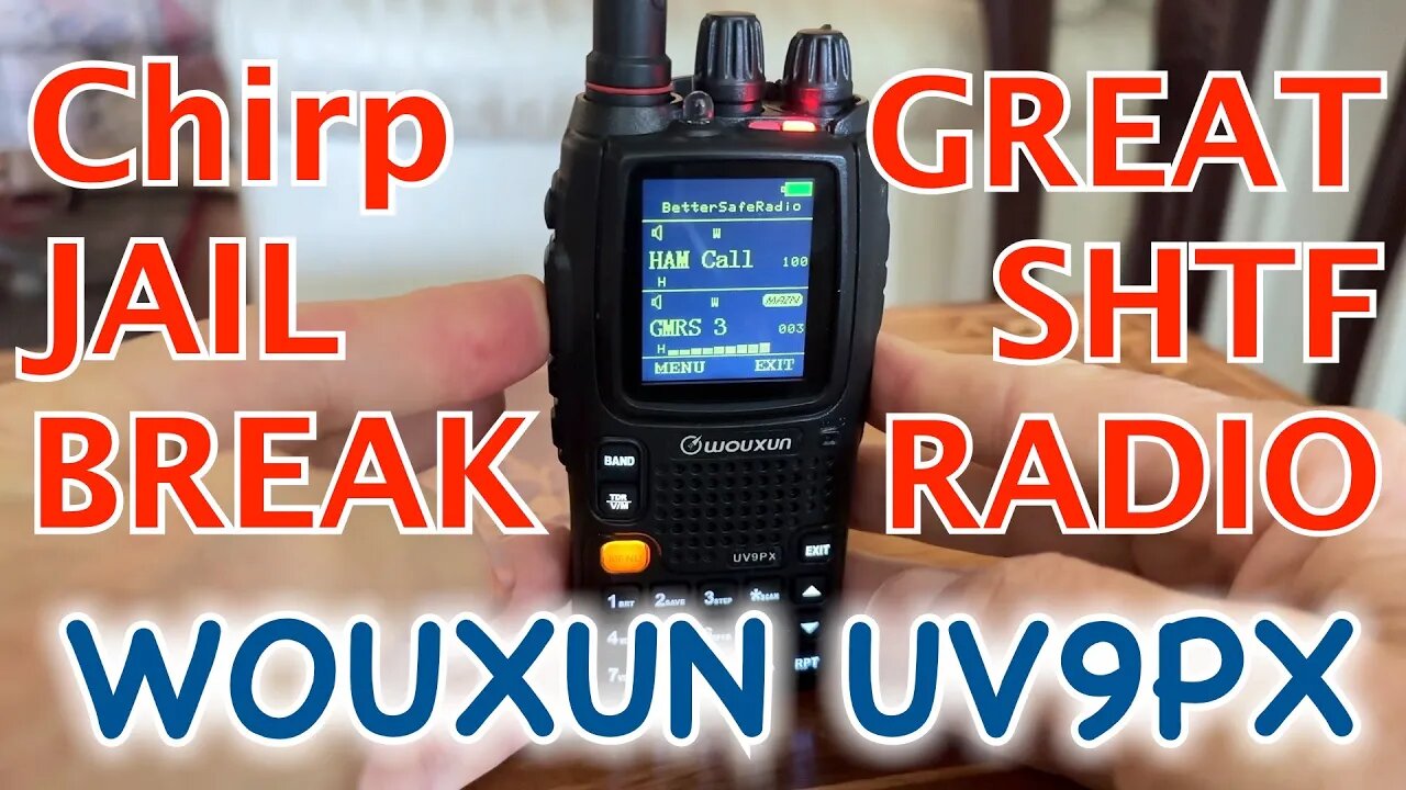 WOUXUN UV9PX JAILBREAK Perfect SHTF HT in 4k UHD
