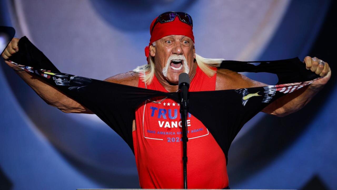 Wrestling legend Hulk Hogan goes FULL MAGA! Delivers FIERY speech at ...