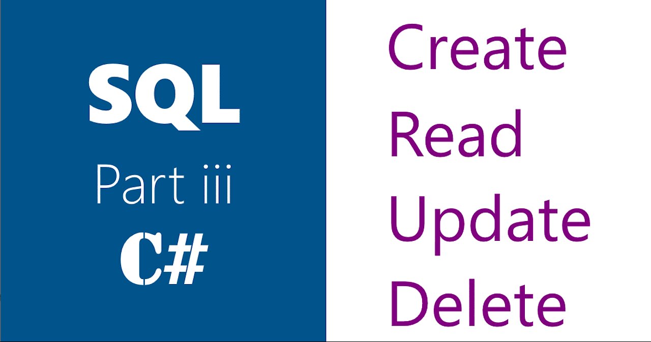 C Sql Server Insert Select Update Delete Crud Operations Part 3