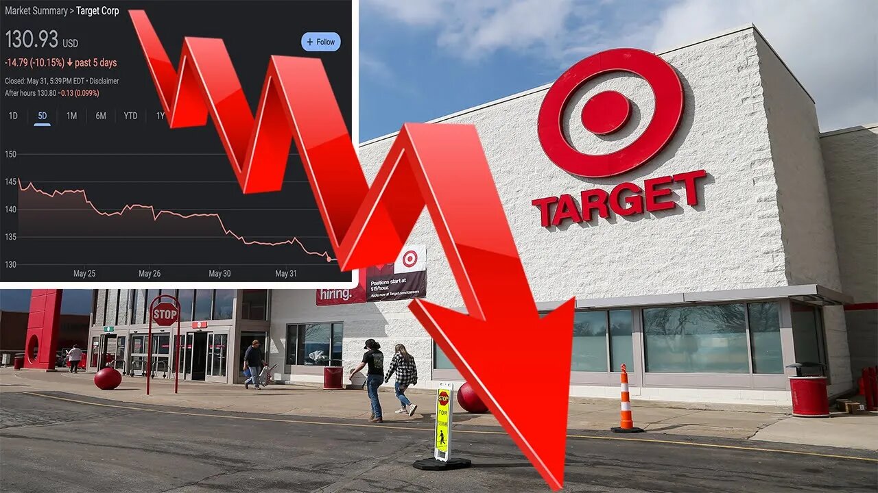 Target is suffering a Bud Light like COLLAPSE on the stock market ...
