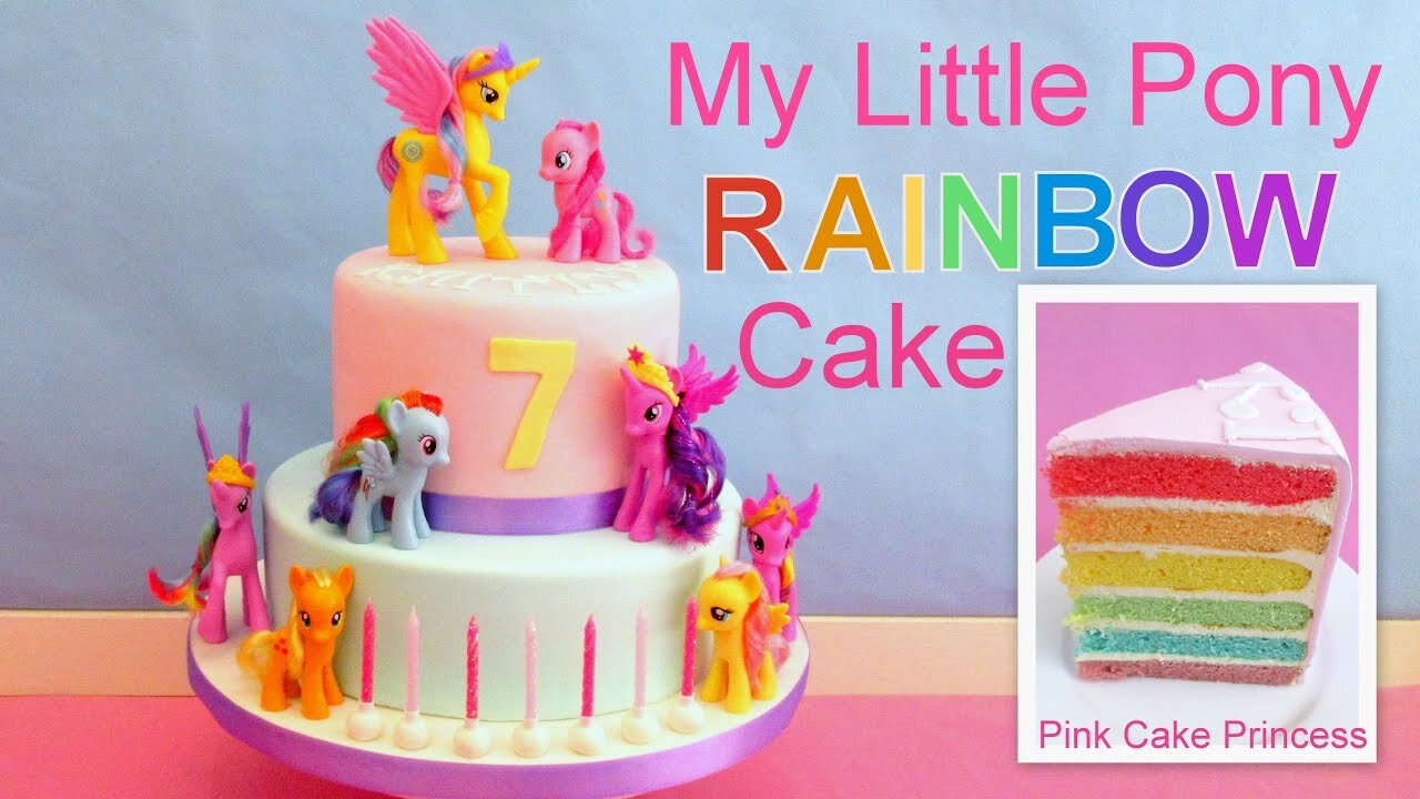 Copycat Recipes My Little Pony Rainbow Cake How to Make Easy MLP Cake ...