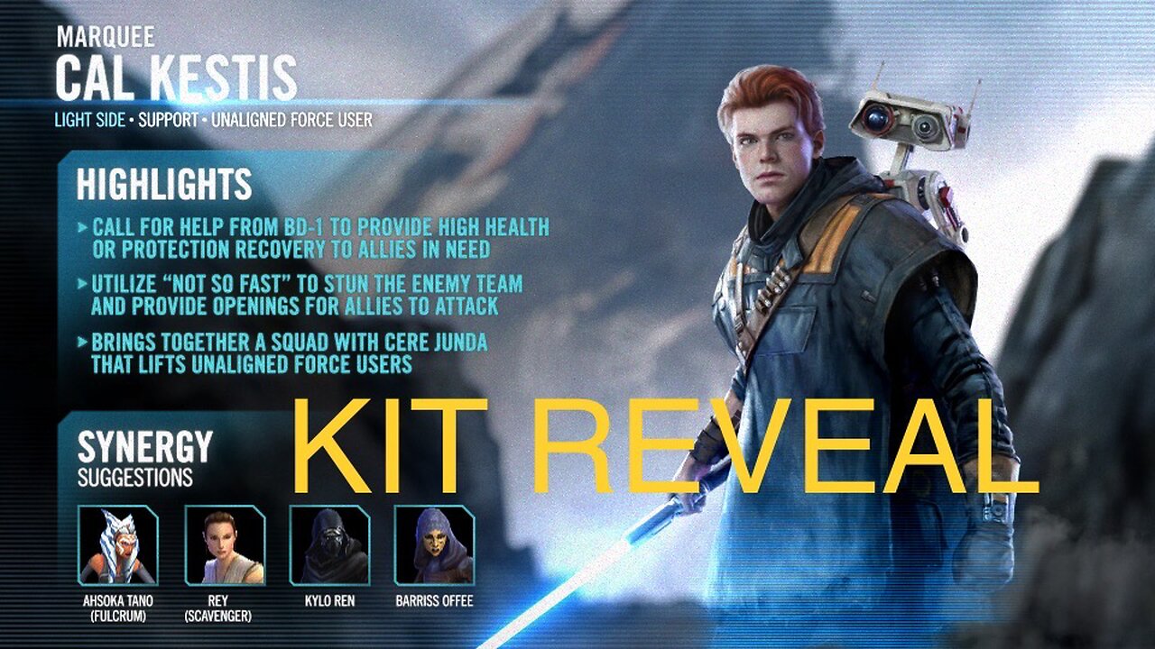 NEW Character Inbound: Cal Kestis! | One of TWO Coming to the Game ...