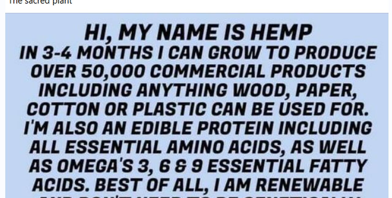 HEMP HAD GROWTH IN 2023 TO $291 MIL BUT IT SHOULD BE A TRILLION DOLLAR ...