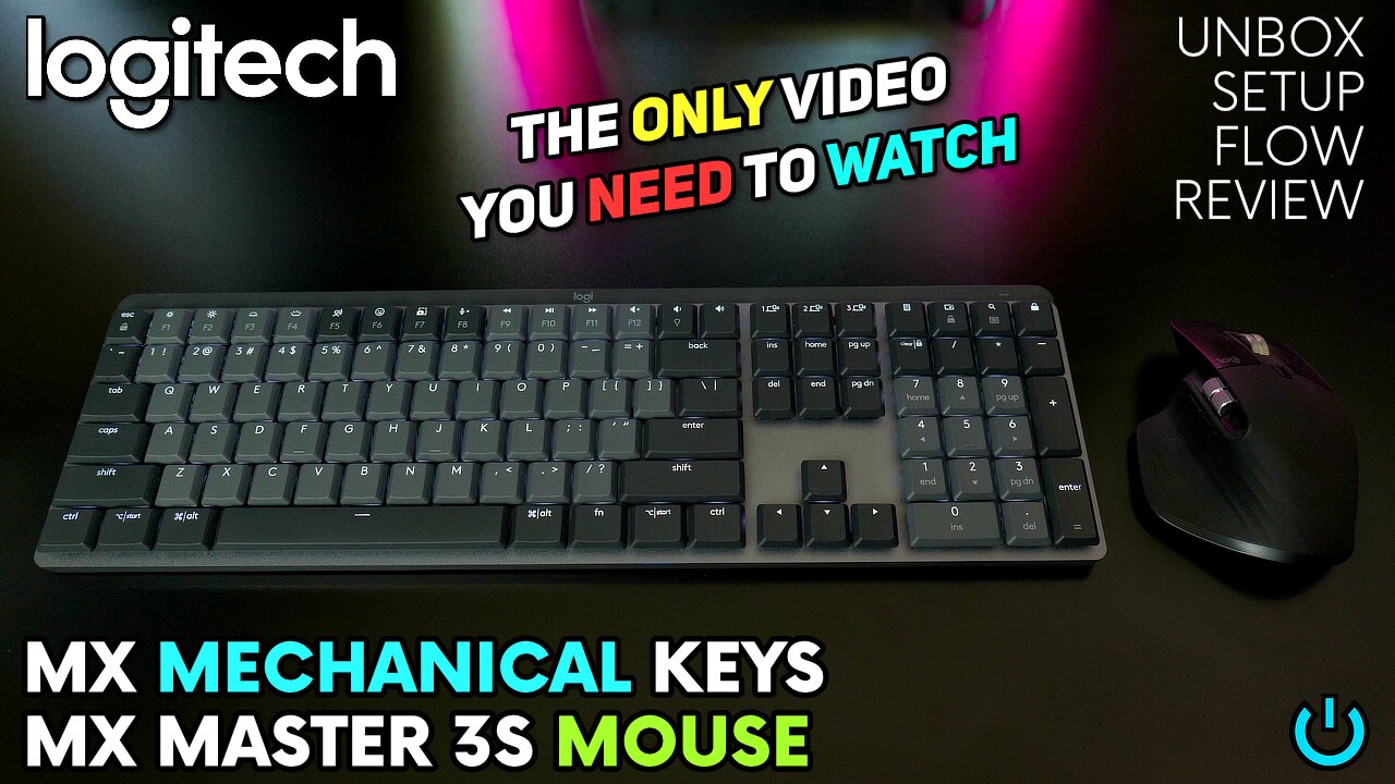 Logitech MX MECHANICAL KEYS & MX MASTER 3S MOUSE 🔥 EVERYTHING YOU NEED ...