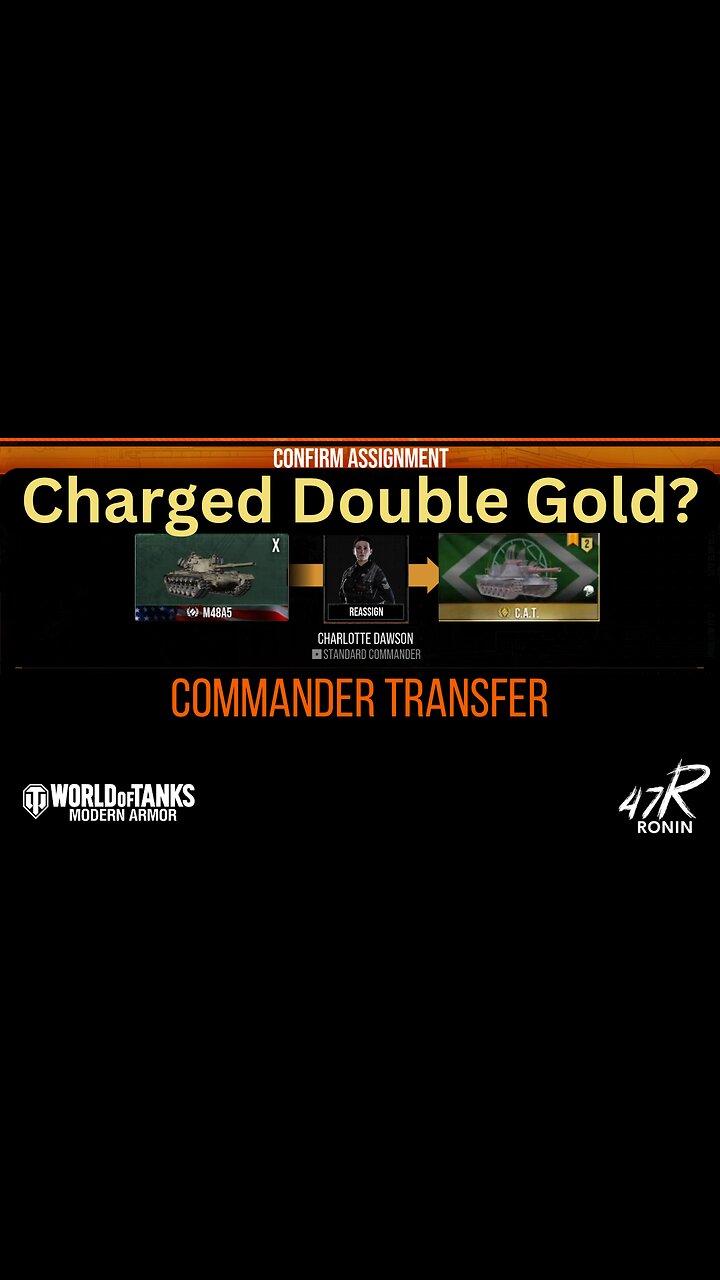 Charged Double Gold? | Commander Transfer | World of Tanks: Console