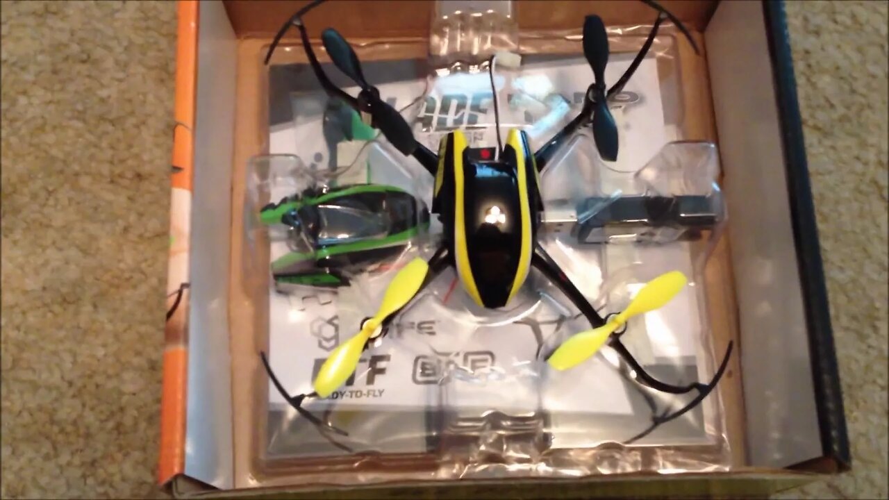 Blade Nano QX quad-copter BNF with SAFE Technology Unboxing, Review ...