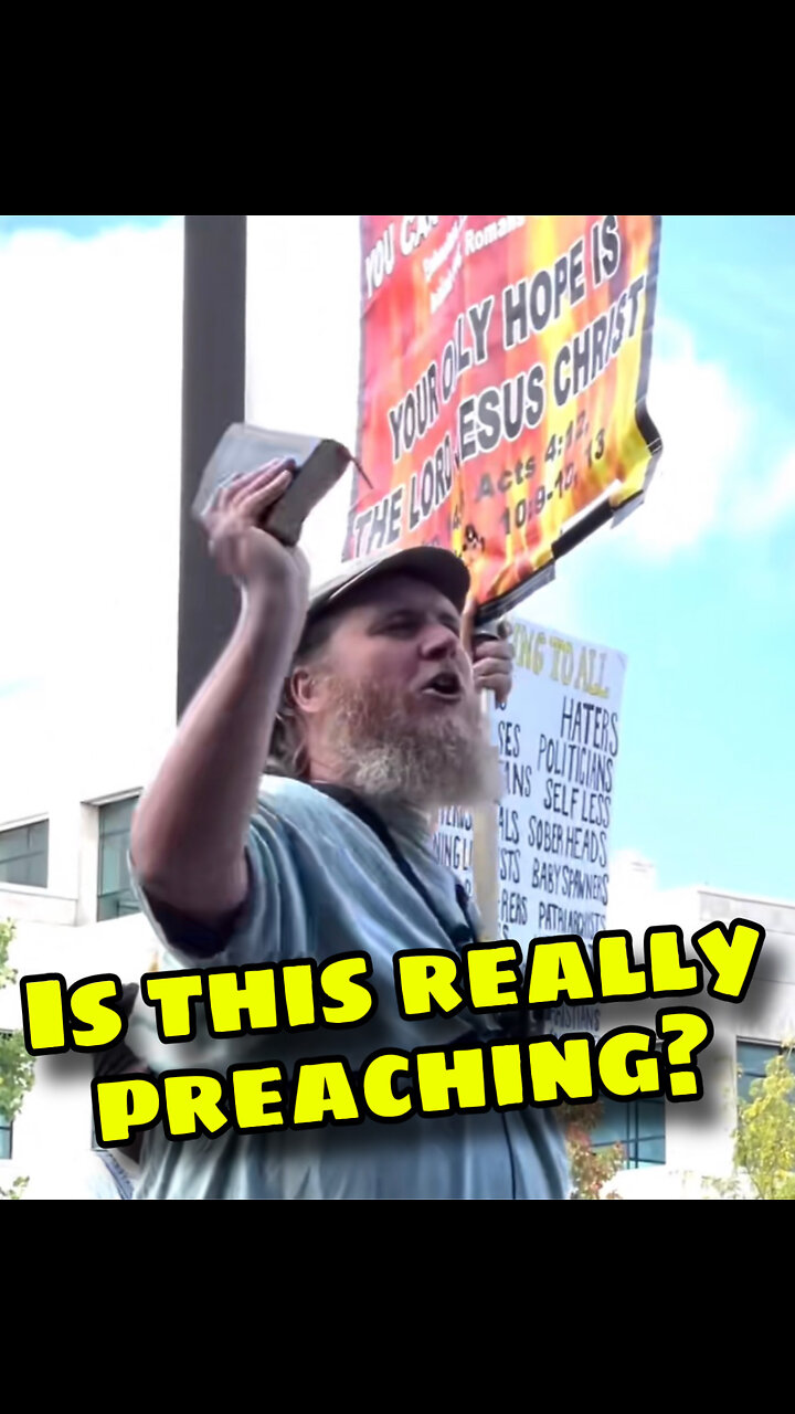 Extreme street preacher gets expected/unexpected response from this ...