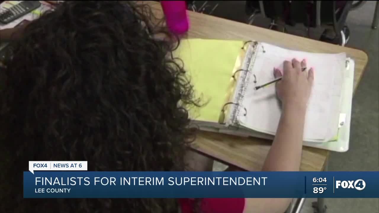 Lee County Schools Interim Superintendent Finalists