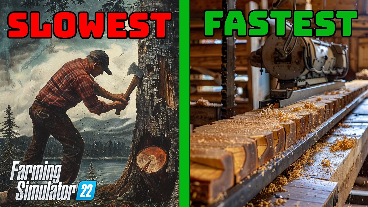 FASTEST TREE CUTTING IN FS22! | $0 to $100M Challenge | Farming ...