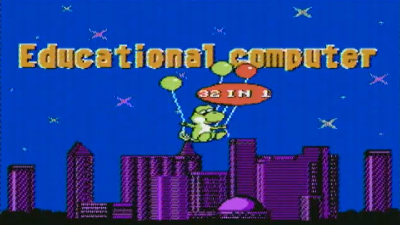 Educational Computer Mega Kid MK-1000 32 in 1 Famicom Games Cartridge ...