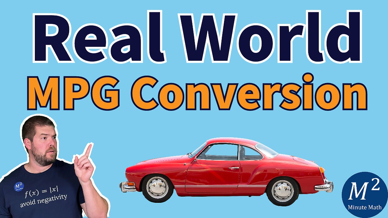 Using a Proportion to Solve a Real-World Math Problem with Car MPG # ...