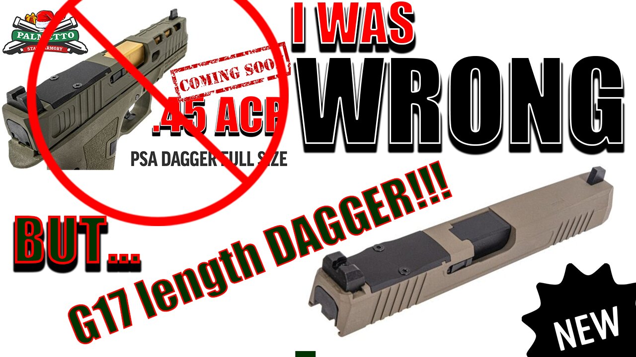 SORRY Palmetto State Armory | Dagger Compact X (Glock 17 length), Micro ...