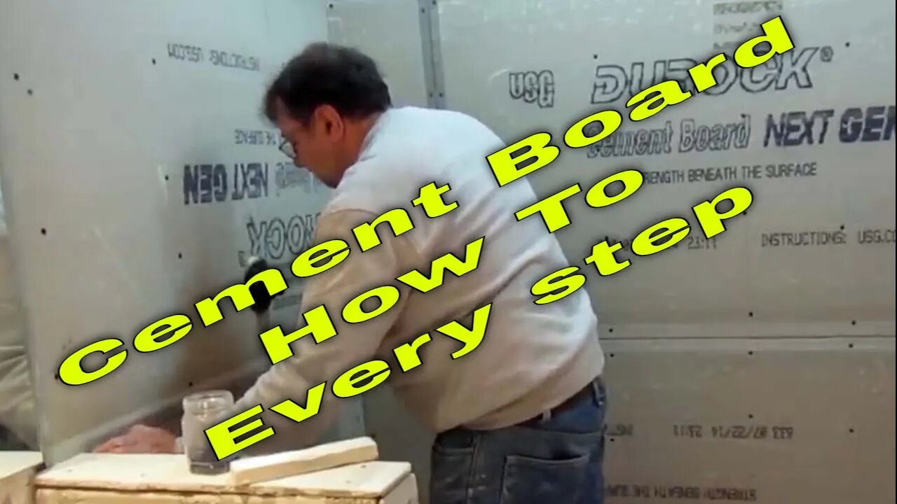 How to Install Cement board, all the steps needed form cutting and ...