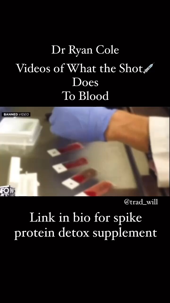 Dr Ryan Cole blood analysis of the shot