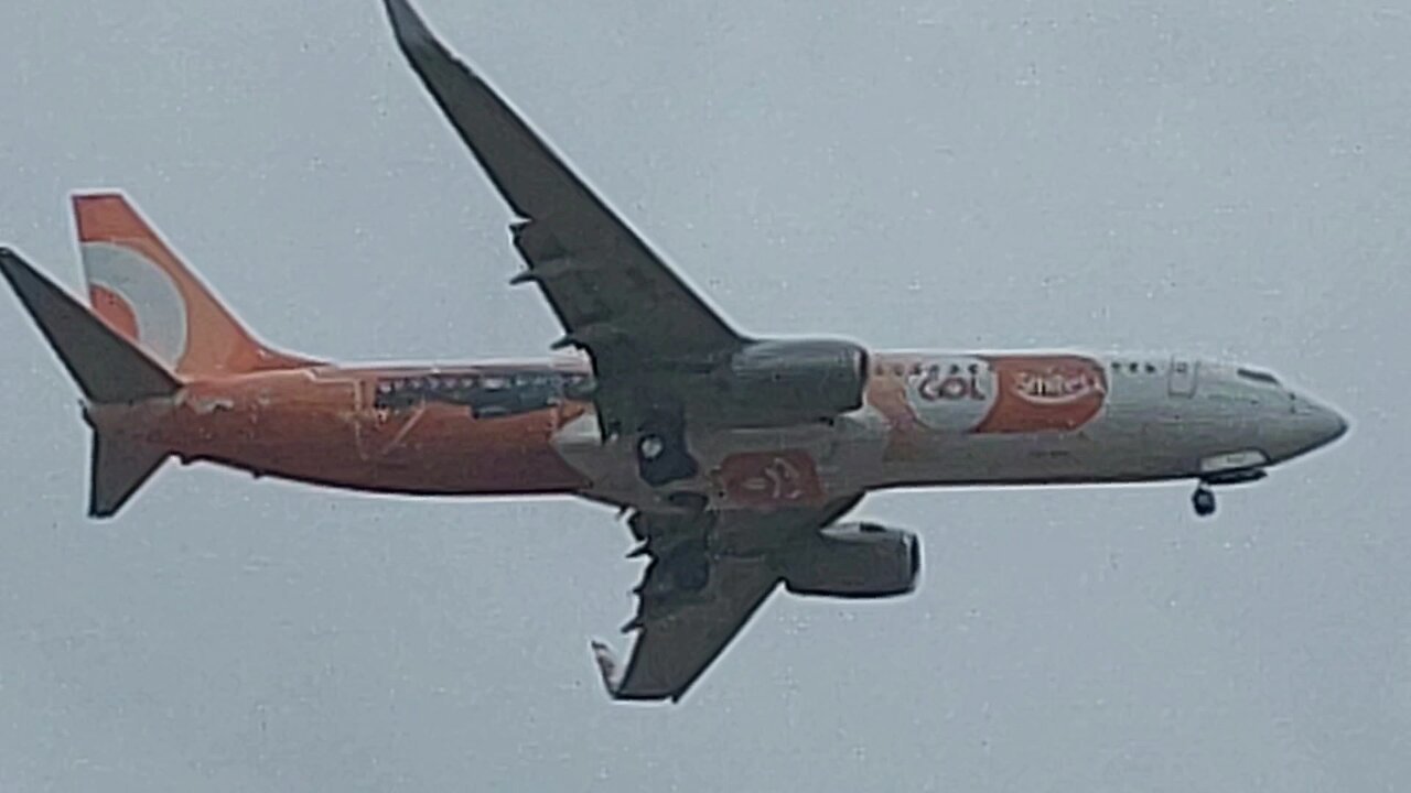 Boeing 737-800 PR-GXV na aproximação final vindo de Belém do Pará para ...