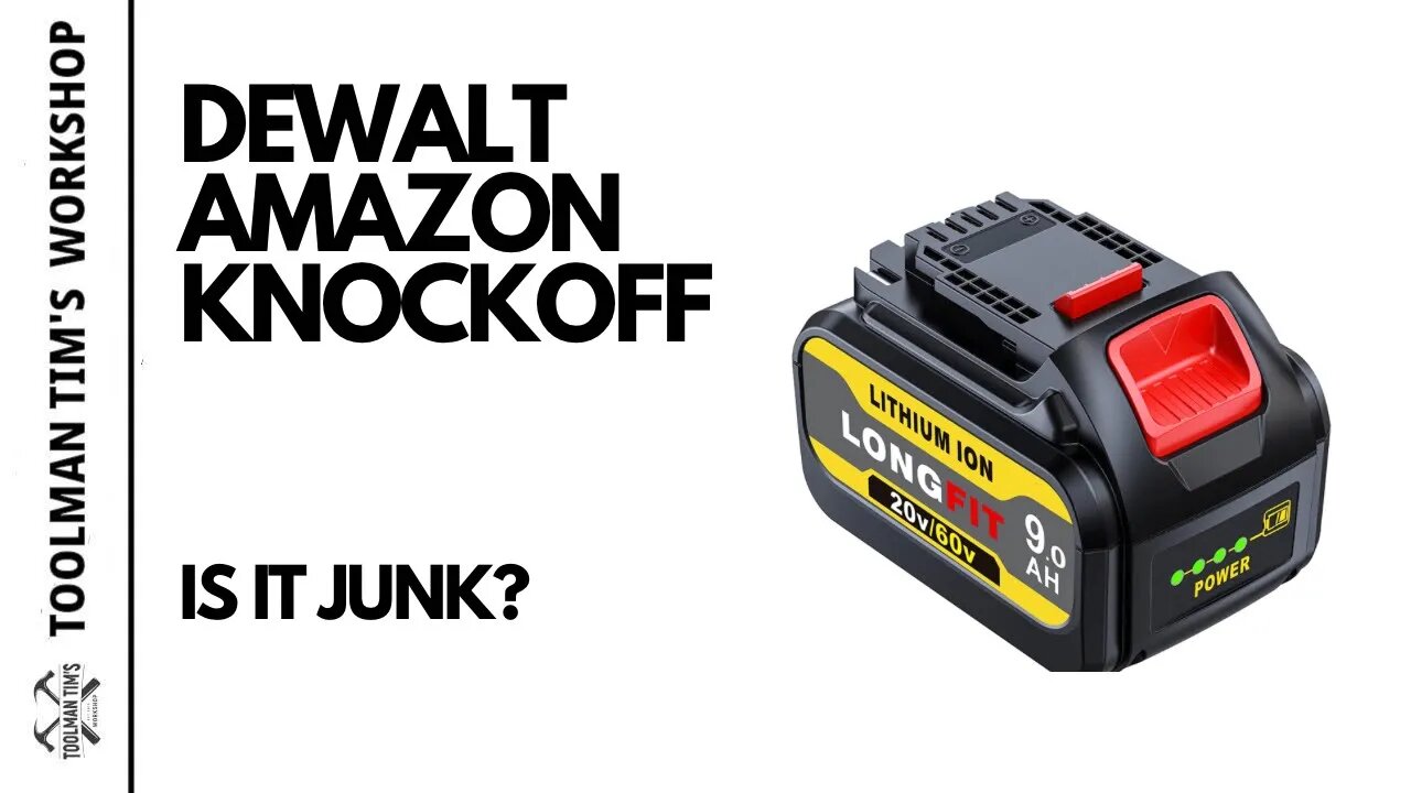 DEWALT Amazon KNOCK OFF Battery - 9 Ah Flexvolt - Too Good To Be True!