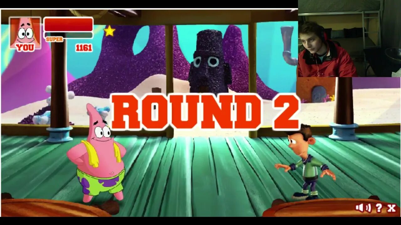 Sheen VS Patrick Star In A Nickelodeon Super Brawl 2 Battle With Live ...